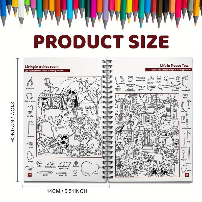 Adult Hidden Drawing Book, 60 Different Drawings Coloring Book ...