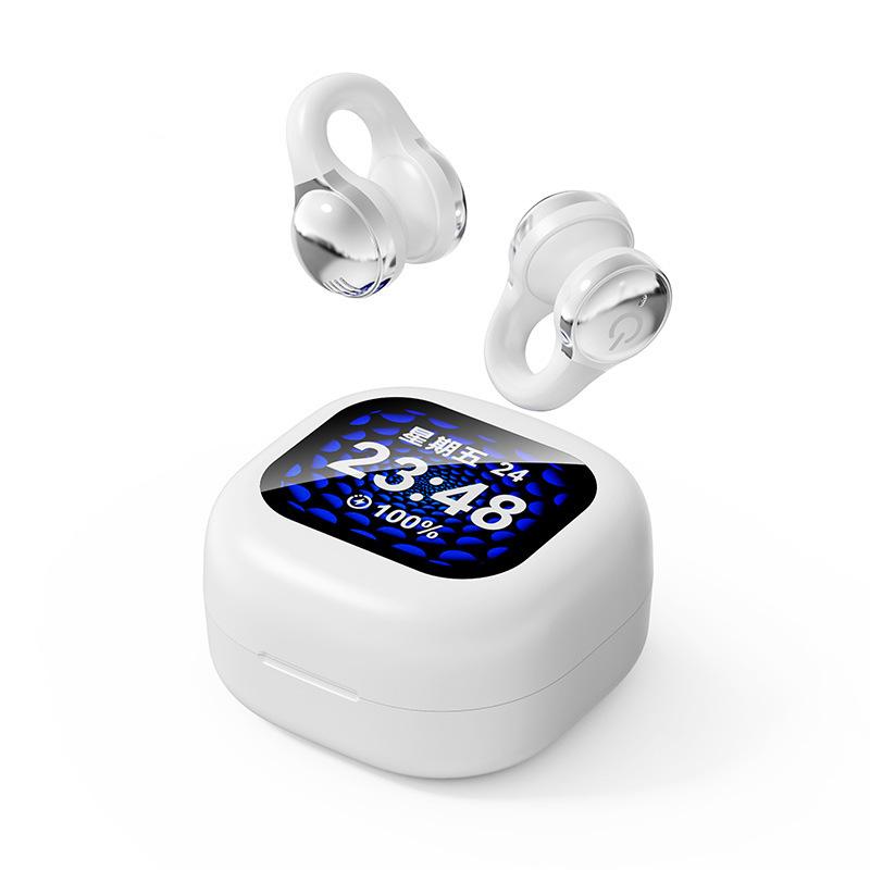 Smart Touchscreen Ear Clip Headphones Non In Ear Sports Bluetooth ...