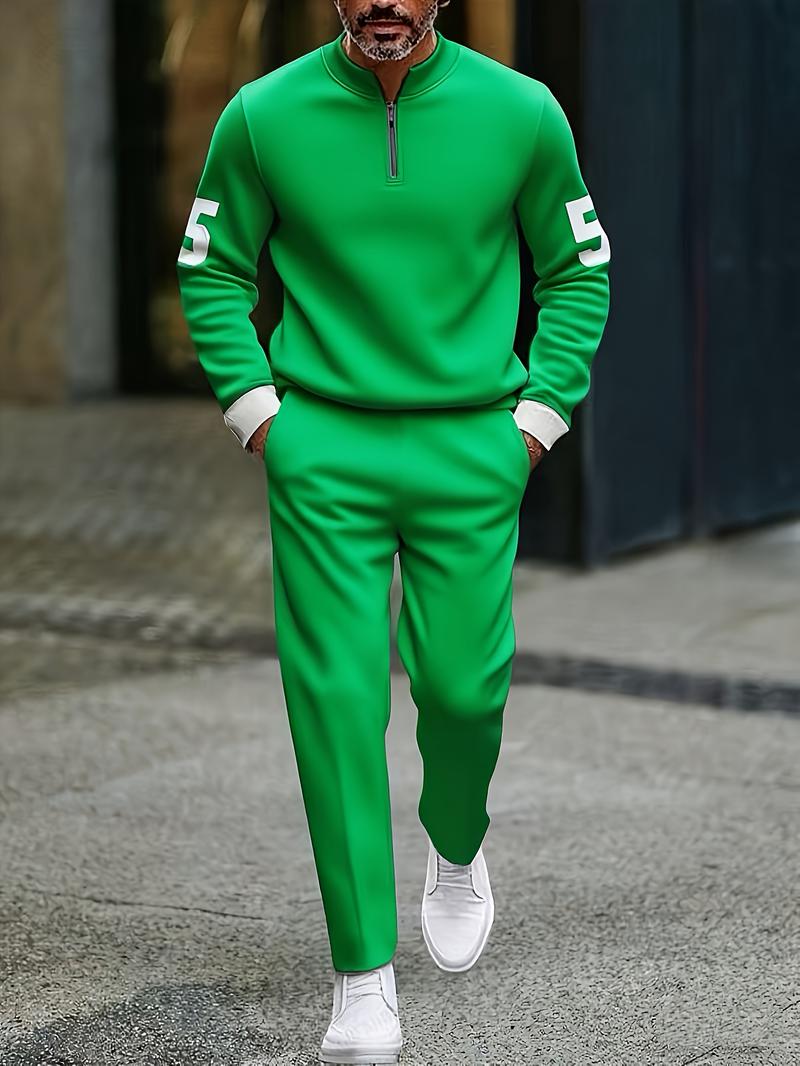 Men's Digital Printed Sportswear Set - Casual Street Style - TikTok Shop