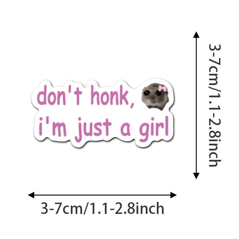 Hamster Meme Sticker, Funny Stickers, 56pcs/set Cute Animal Sticker ...