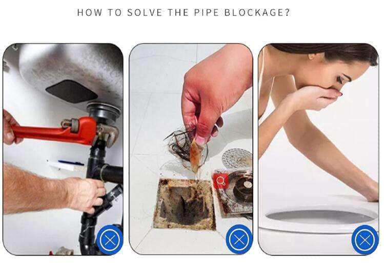 Powerful Sink and Drain Cleaner Powder, Fast Foaming Drain Cleaner for ...