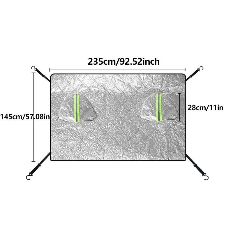 Magnetic Thickened Car Snow Ice Protector, 1 Count Window Windshield ...