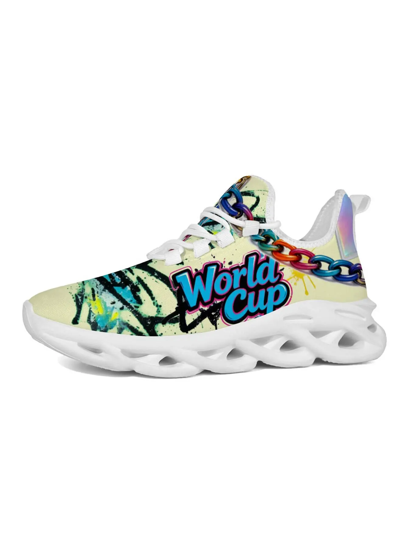 World Cup Theme Sports Shoes, Unique Graffiti Design, Street Fashion ...