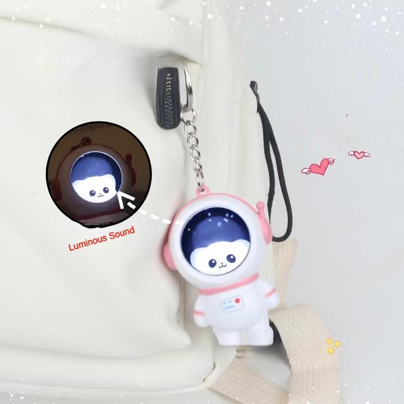 Glowing Keychain Cell Phone Chain Astronaut Astronaut Pendant Starry ...