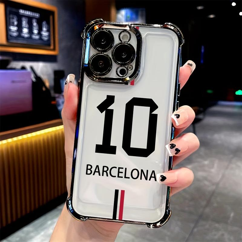 Barcelona football number 10 phone case for iPhone Air 17, 16, 15, 14 ...