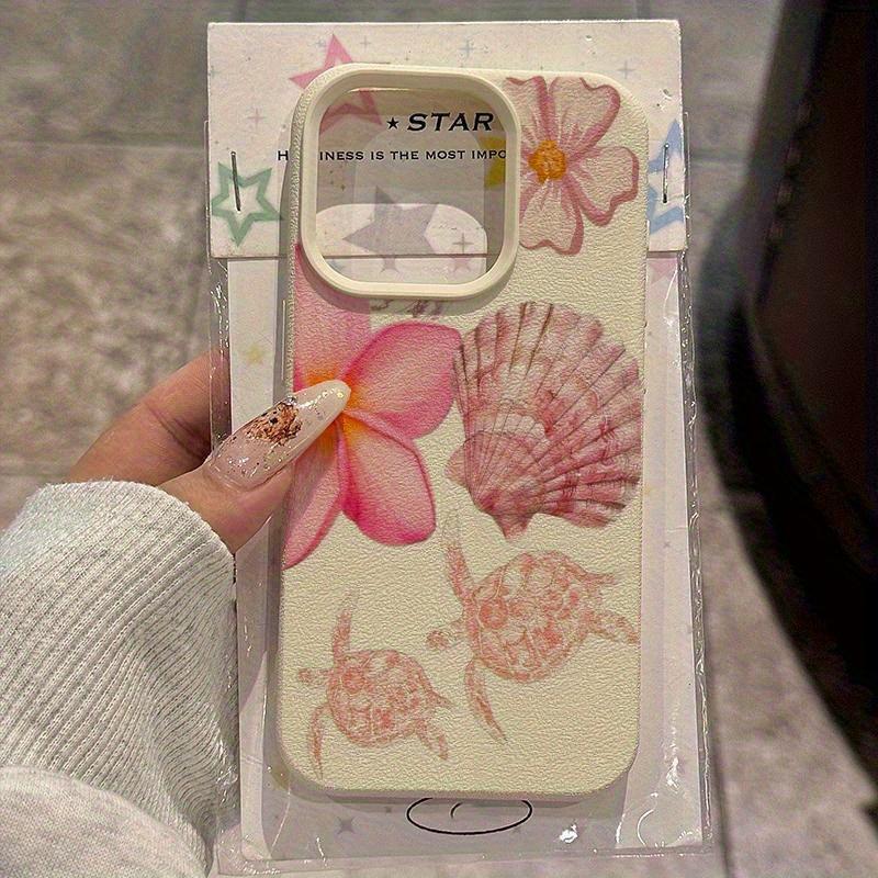 Pink Turtle Shell Hawaiian Pattern Suitable for iPhone air 17 16 15 14 ...