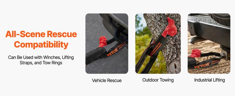 【TikTokShopHolidayHaul】 VEVOR 2-Pack Synthetic Soft Shackle, 1/2" x 22 ...