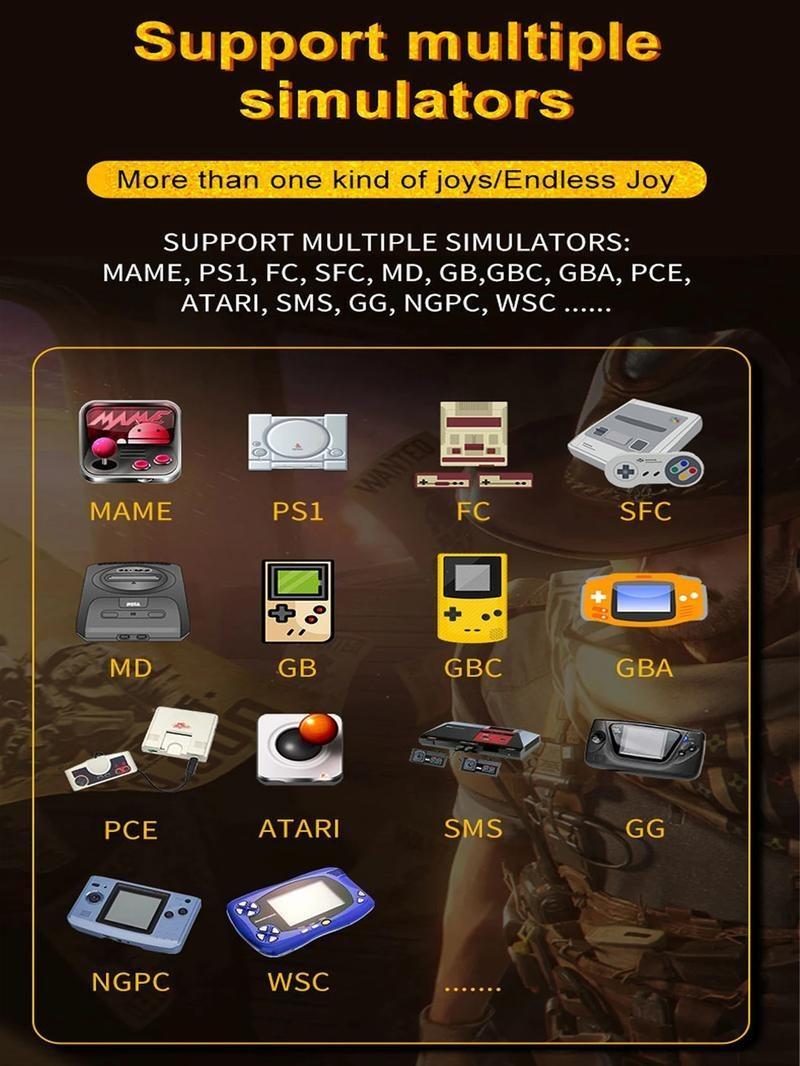 SF3000 Retro Handheld Game Console 4.5 Inch IPS Screen 3000mAh Battery ...