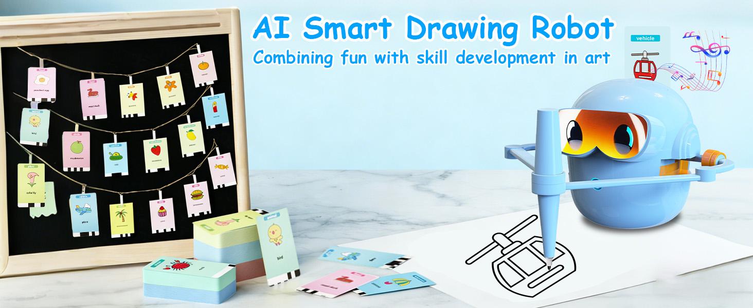 Drawing Robot for Kids - Montessori Painting Toys for 3 4 5 6 7 8 Year ...