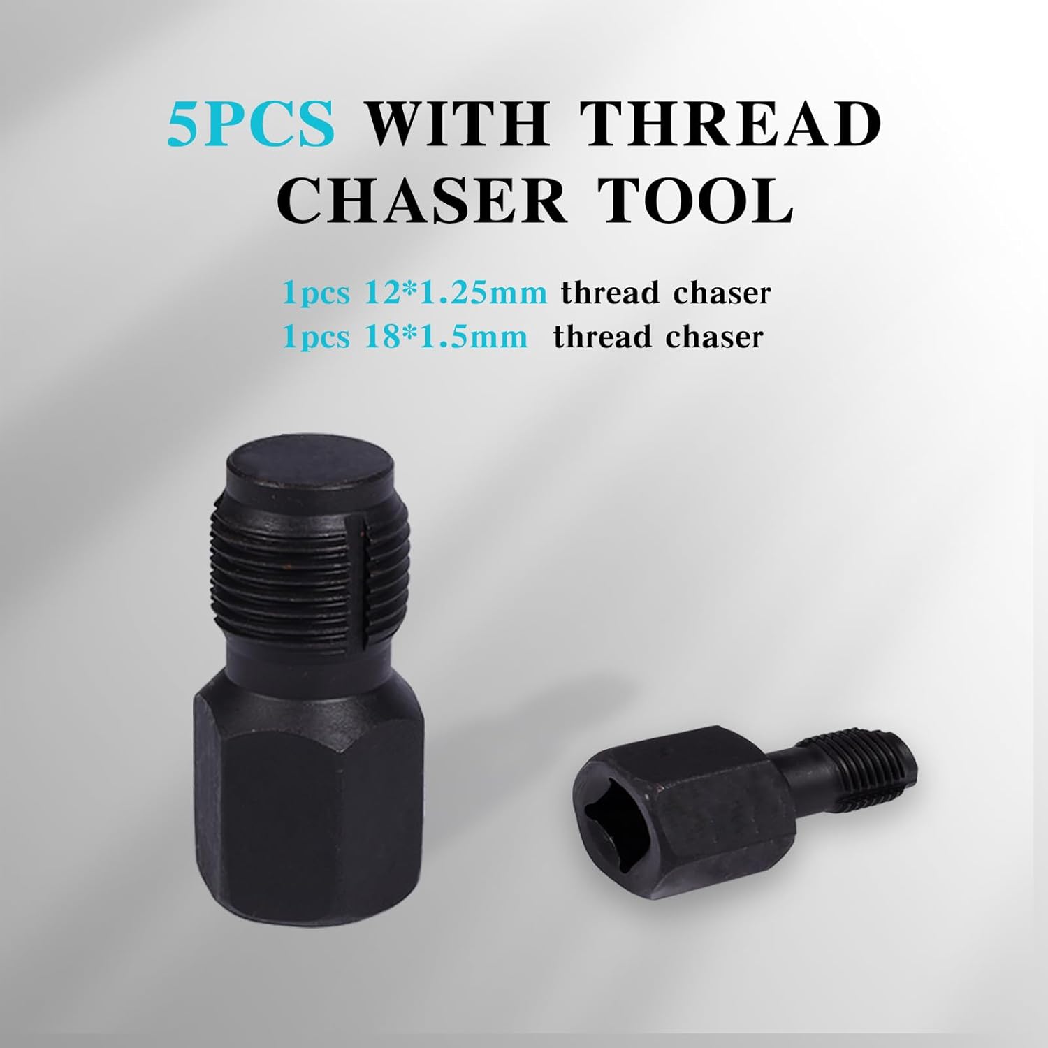 5-Piece Forged O2 Oxygen Sensor Socket & Thread Chaser Set – Automotive ...