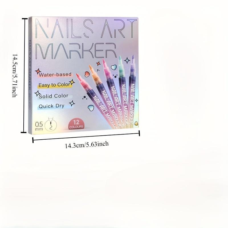 ChristmasGifts【TikTok Black Friday Exclusive】Cutics 12-Color Nail Art ...