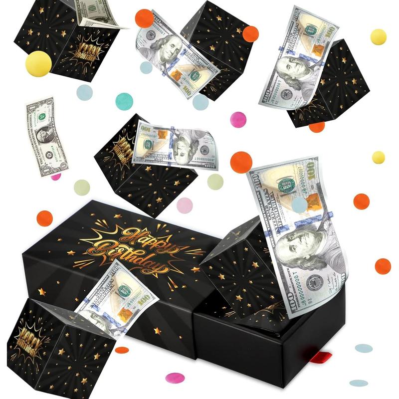 Happy Birthday Surprise Gift Box Explosion for Money - DIY Pop Out ...