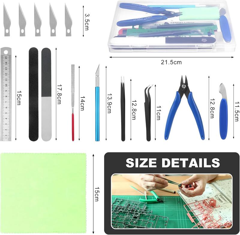 11 count Model Kit Tools, Gundam Model Tool Kit, Hobby Building Tools ...