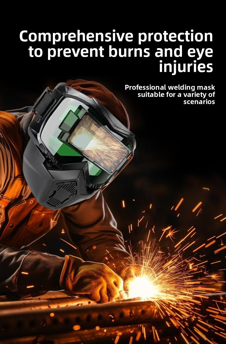 Head-mounted Harley automatic variable light welding mask anti-glare ...