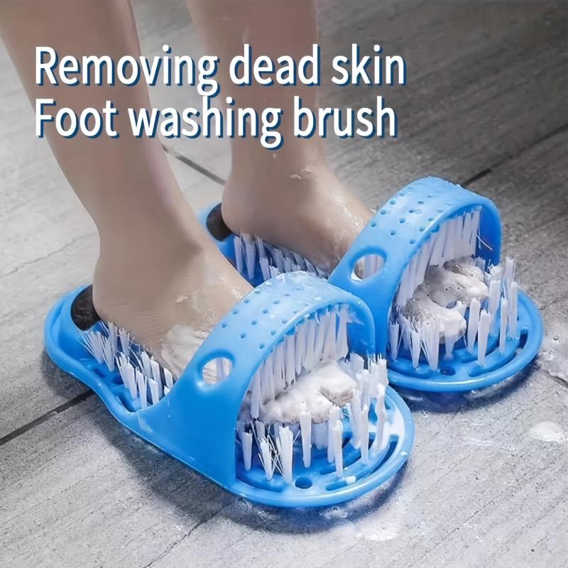 1pc Exfoliating Foot Scrubber with Suction Cup, Plastic Foot Wash Brush ...