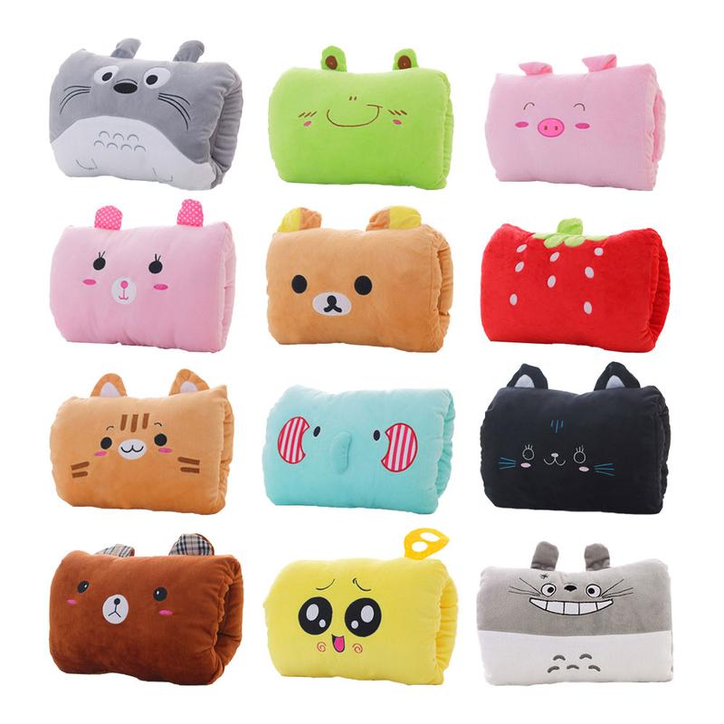 Pink Bear Children's Plush Pillow Hand Warmer Gloves for Adults Cartoon ...
