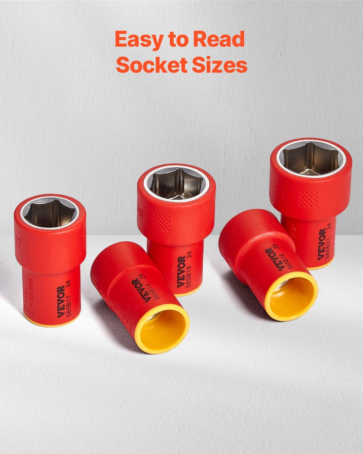 【DealsForYouDays】VEVOR 16-Piece 1000V Fully Insulated Socket & Wrench ...