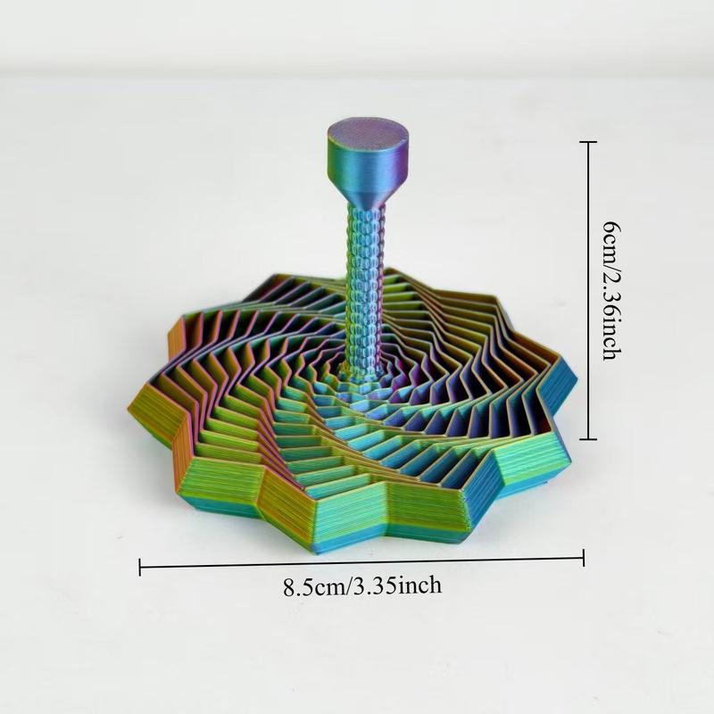 1pc 3D Printed Fidget Spinner - Star-Shaped Sensory Toy with Octagonal ...