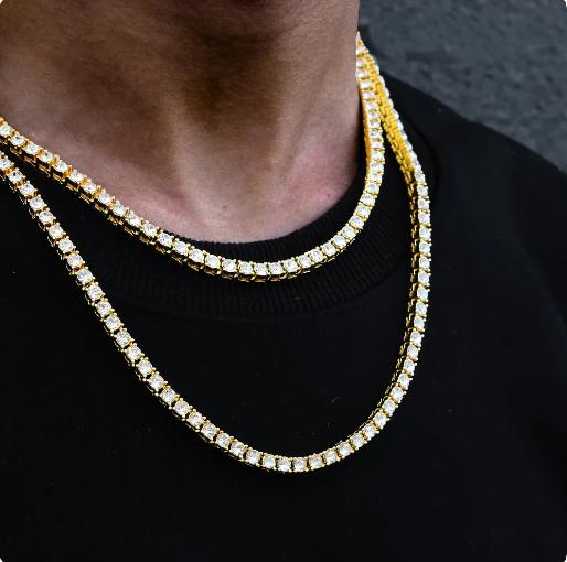 Hip Hop Tennis Chain Necklace - Young Adults, Fashion Enthusiasts, Hip ...