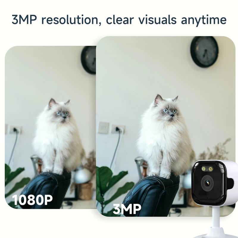 Window Camera 2PCS - Replaces Outdoor Cameras 2.4/5GHz Wi-Fi 3MP ...